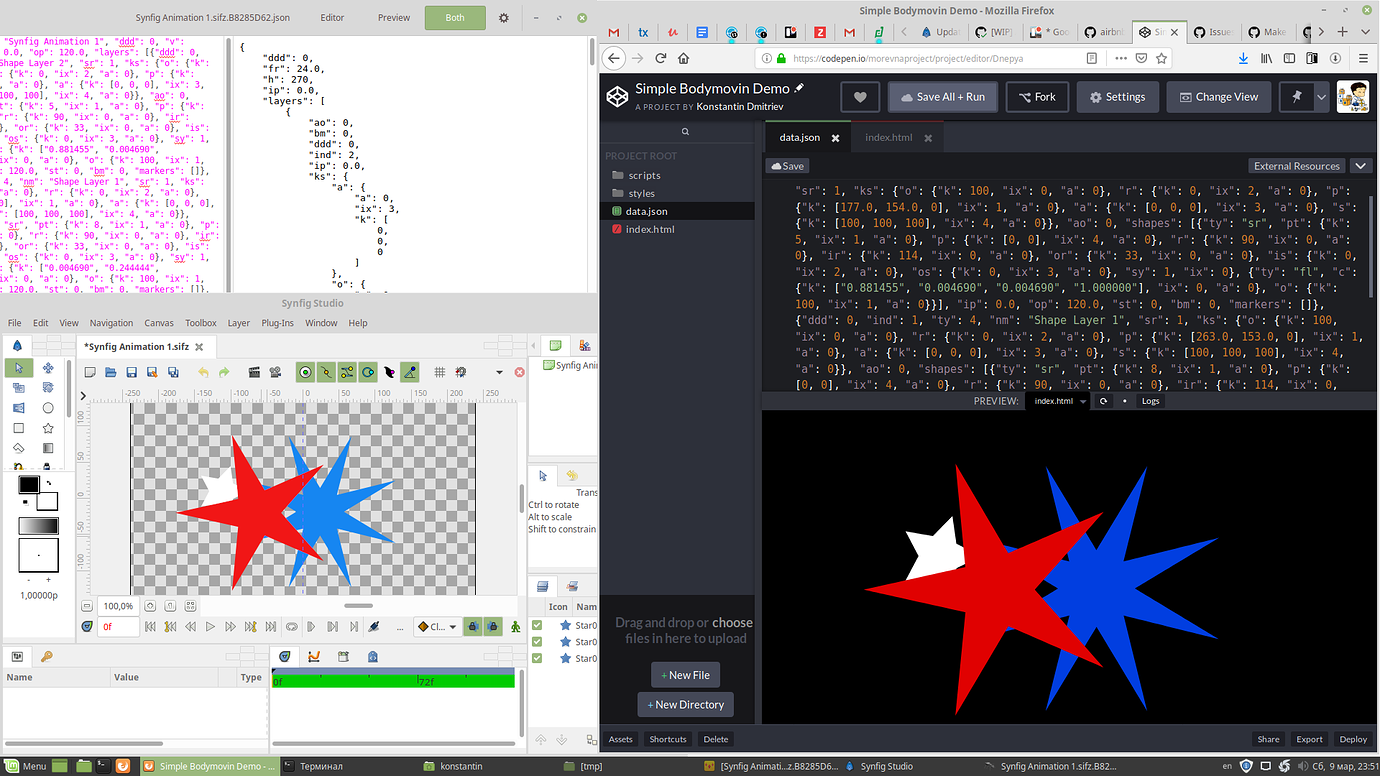 GSOC-2019::Export Animation for Web - Page 2 - Development - Synfig Forums