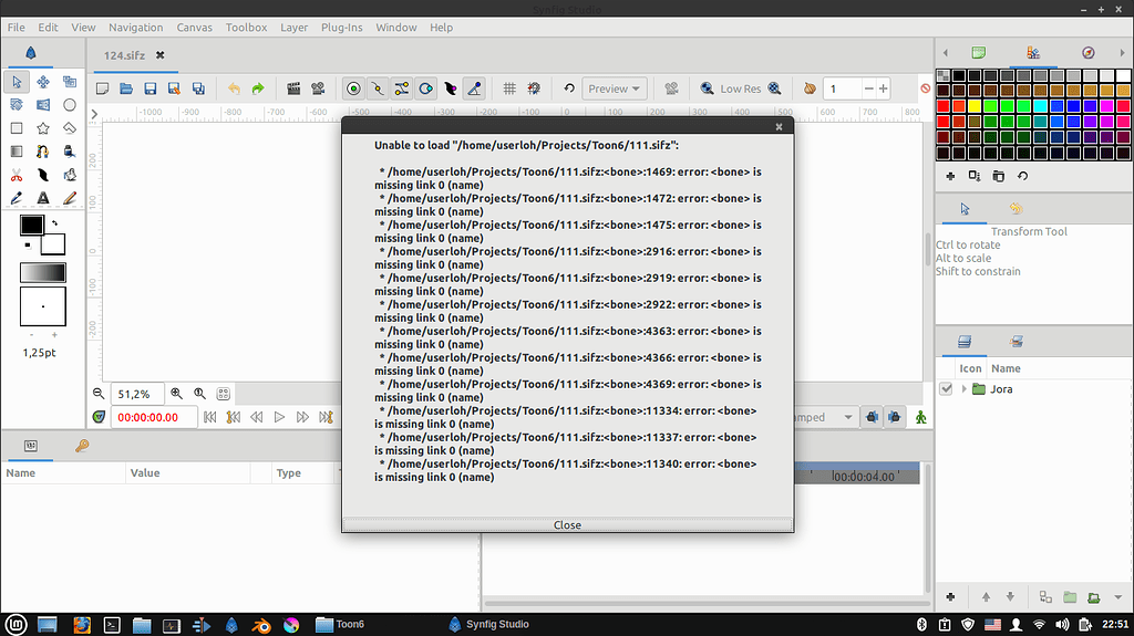 Errors with the bones - Synfig general discussion - Synfig Forums